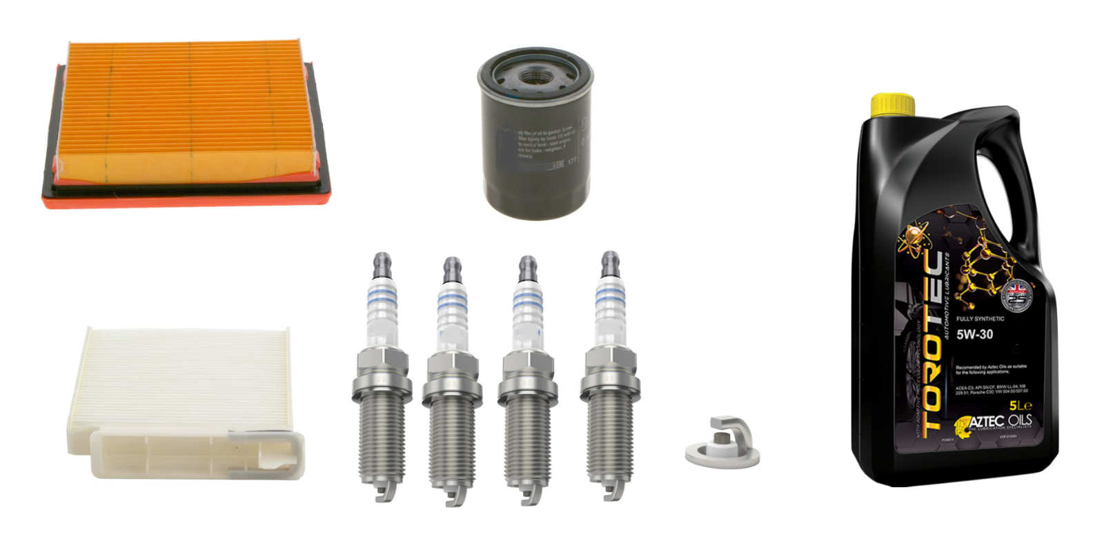 FOR NISSAN NOTE 1.4 2006-2014 SERVICE KIT WITH 5LTR FULLY SYNTH OIL ...