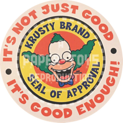 KRUSTY KLUB STICKER - VINTAGE REPRINT - THREE (3) 2" VINYL STICKER | eBay