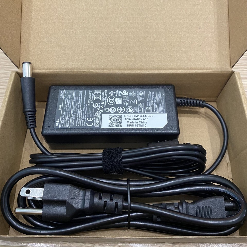 Genuine OEM 65W Dell PA-12 AC Adapter Charger 928G4 06TM1C LA65NS2-01 7 ...