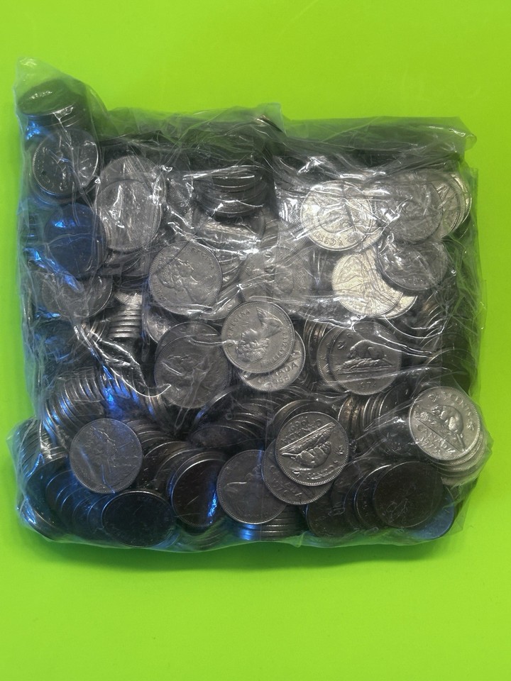 💰 10Lb Bag Of .999 Nickel Bullion. All Pre 82 Clean Canadian Nickels ...