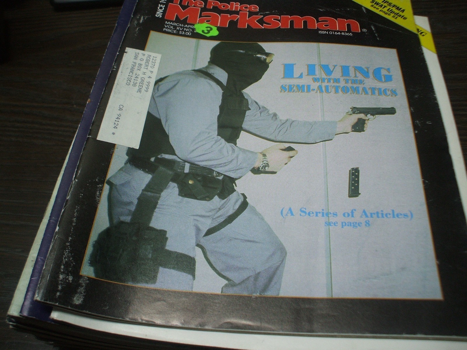 THE POLICE MARKSMAN Gun Magazine - March/April 1990 | eBay