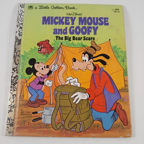 Vintage 1978 Walt Disney Mickey Mouse And Goofy Big Bear A Little ...