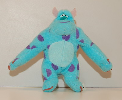Sulley Sully James P Sullivan 4" Kraft Plush Stuffed Figure Pixar ...