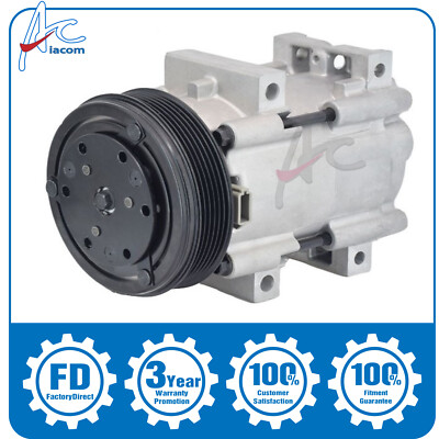 FS10 NEW AC Compressor 58138 fits Ford Focus 2003-2004 2.0L. 4.0L DOHC ...