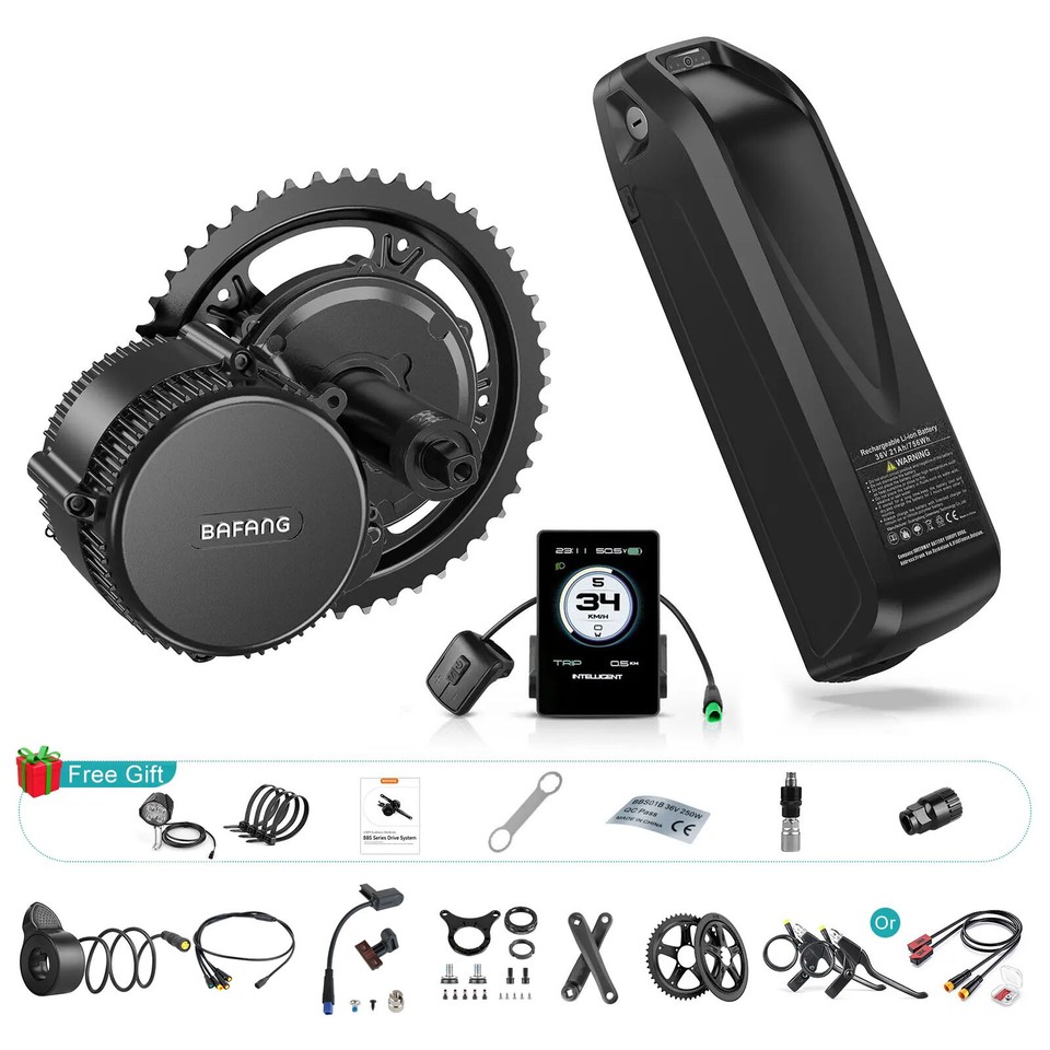 Bafang BBS02B 48V 750W Mid Drive Motor Kit 68-73mm eBike Conversion ...