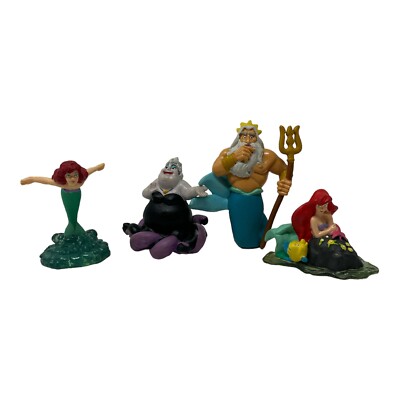 Disney The Little Mermaid figure Play set Lot Of 4 PVC Applause VTG 90s ...