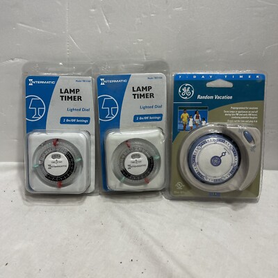 3 Intermatic/GE Lamp/Random Vacation Timers | eBay