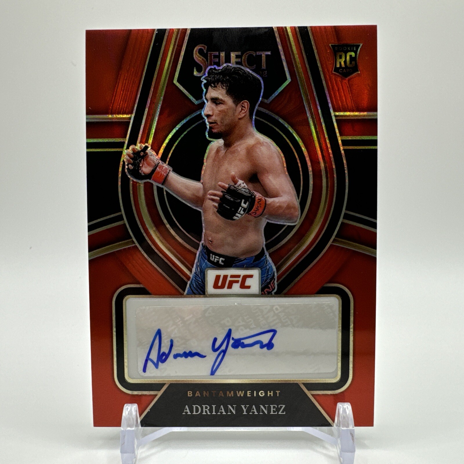 2022 Panini Select UFC Signatures Red Prizm /99 Adrian Yanez Rookie ...