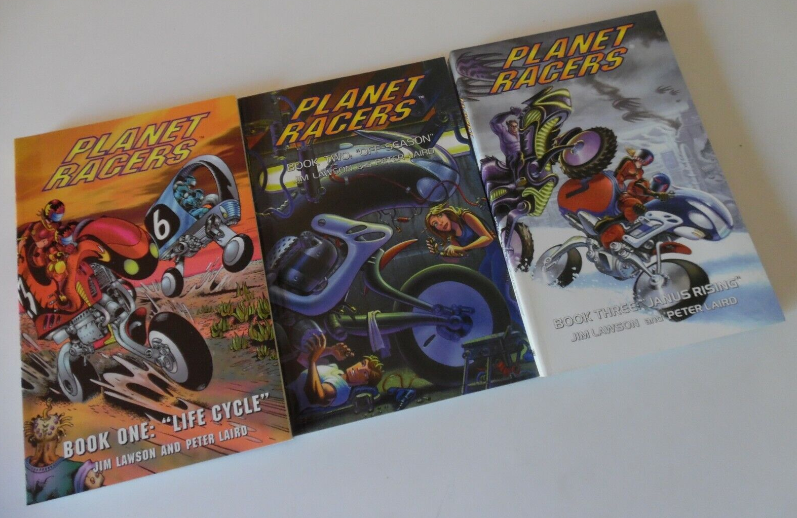 PLANET RACERS GRAPHIC NOVELS by PETER LAIRD JIM LAWSON - #1 #2 #3 ...