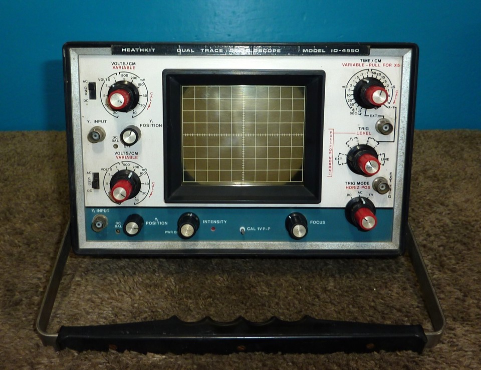 Heathkit IO-4550 Dual Trace Oscilloscope As-Is | eBay