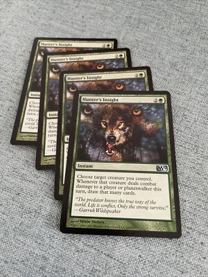 4x HUNTER'S INSIGHT - MTG M12 Uncommon Instant Near Mint | eBay