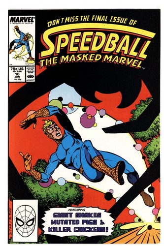 Speedball #10 NM- 9.2 1989 Steve Ditko Cover | eBay