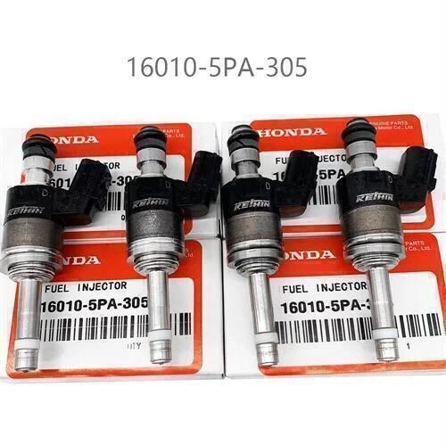 4PCS GENUINE OEM FUEL INJECTORS 16010-5PA-305 FOR ACCORD CR-V CIVIC 1 ...