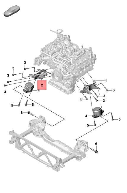 Genuine PORSCHE Panamera 971 Engine Support Cylinders 1-3 971199308L | eBay