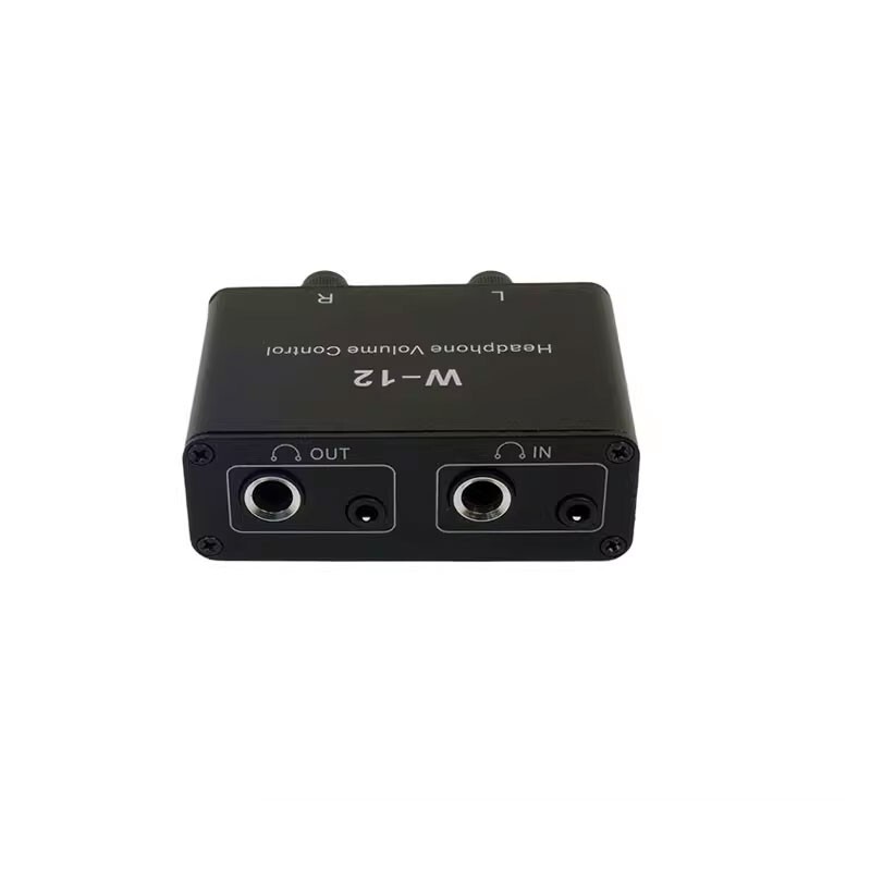 W-12 Stereo Headphone Volume Controller L R Channel Adjustment f/16 ...
