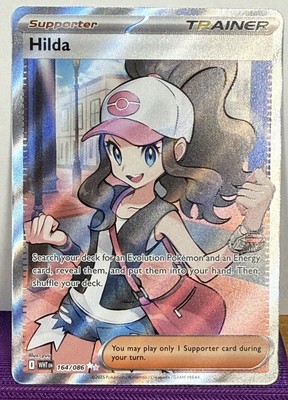 Pokémon TCG Ultra Rare Trainer Hilda #164/86 White Flare Mint / NM ...
