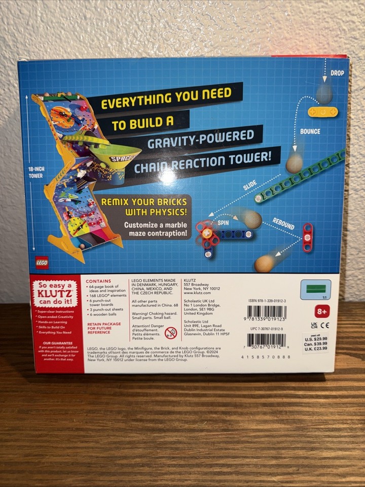 LEGO Chain Reactions Gravity Drop - Klutz STEM Kit & Book-Complete | eBay