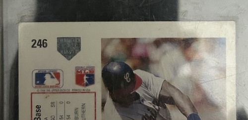 Frank Thomas Signed White Sox 1991 Upper Deck Middle Finger MLB Card ...