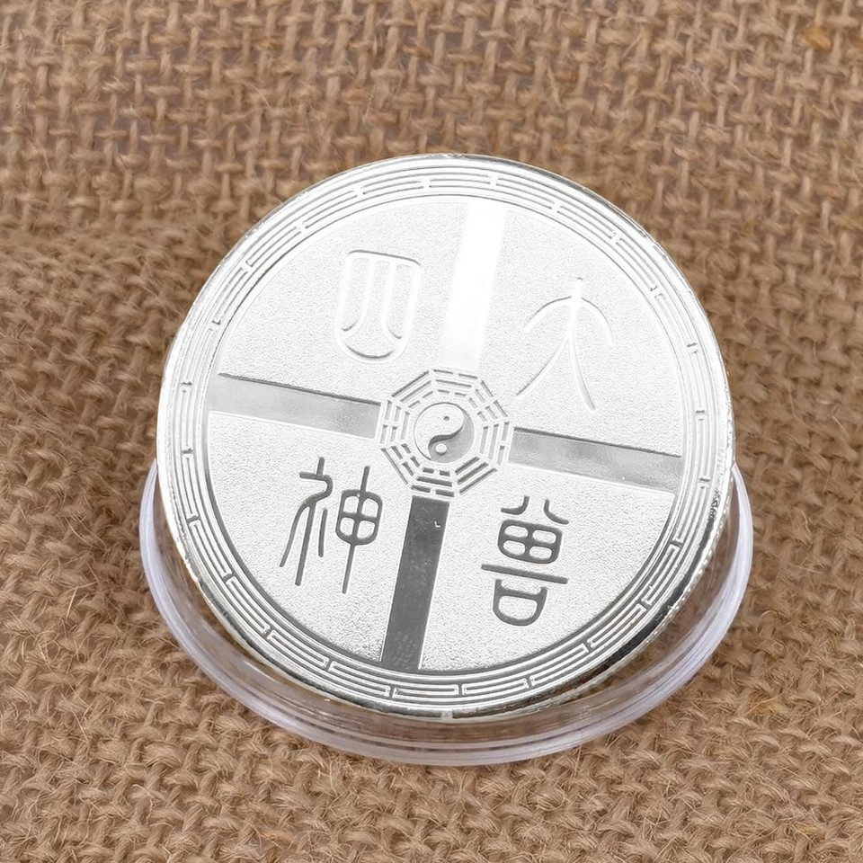 2X(1PCS Ancient Mythical Creatures Lucky Coin Lottery Ticket Scratcher ...