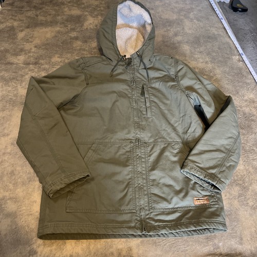 LL Bean Beans Insulated Utility Hooded Men's Size M TALL Green Quilt ...