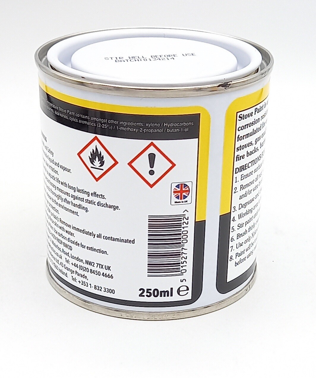 Stove and Fireplace Paint Log Burner Paint Hotspot Matt Black Various ...