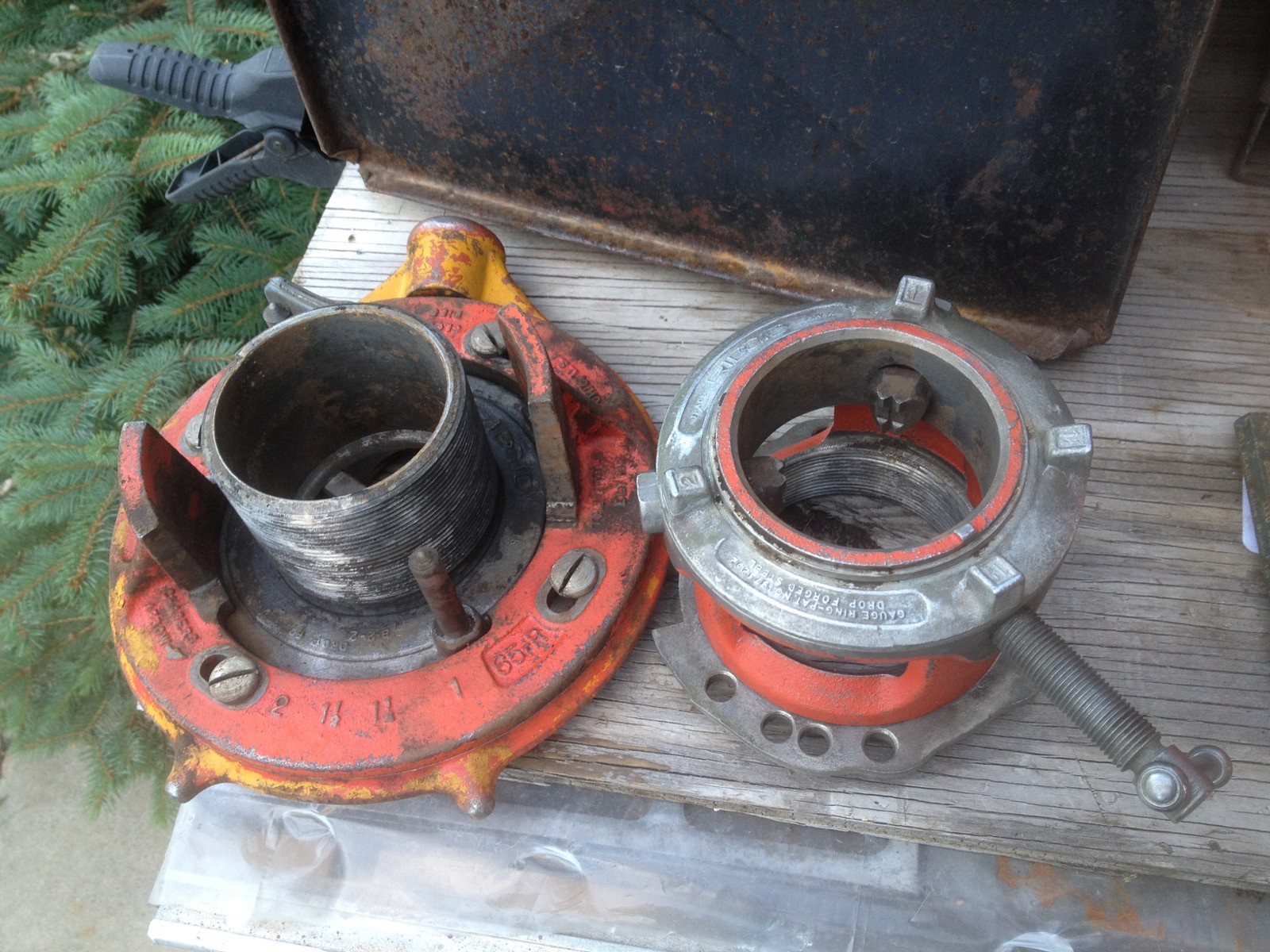 RIDGID (RIGID) 65-R 65R MANUAL RECEDING PIPE BOLT CONDUIT ROD THREADER ...