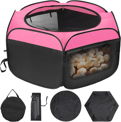 Chicken Brooder Box for Chick Starter Kit,Portable Chick Brooder Pen ...