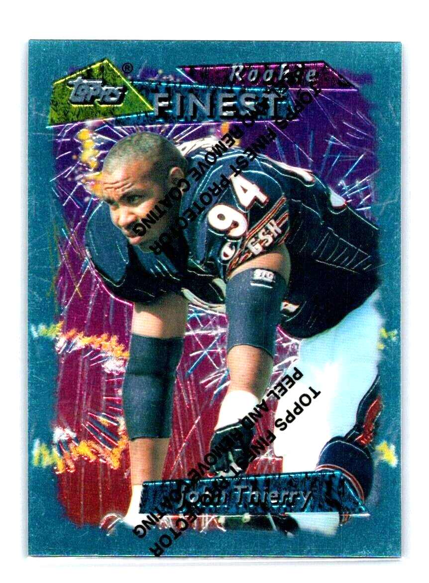 1995 NFL Topps Finest John Thierry #98 Chicago Bears 95-TF-FBC | eBay