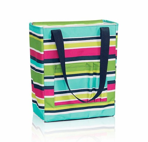 Thirty One organizing utility tall tote zip top bag 31 Gift Preppy Pop ...
