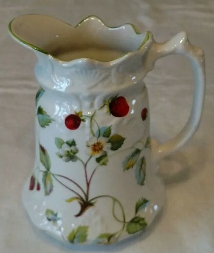 Vintage Pitcher by James Kent Old Foley Strawberry Pattern | eBay