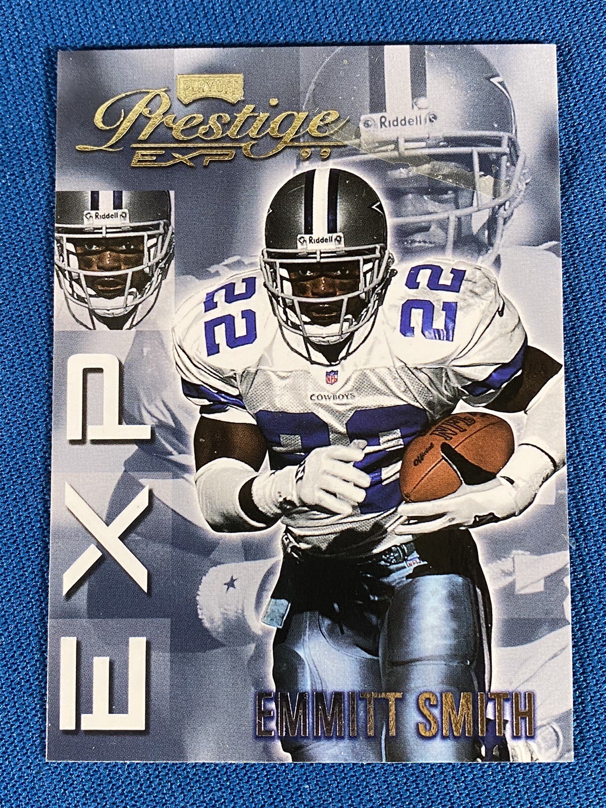 1999 Playoff Prestige EXP Emmitt Smith Football Card #168 Dallas ...