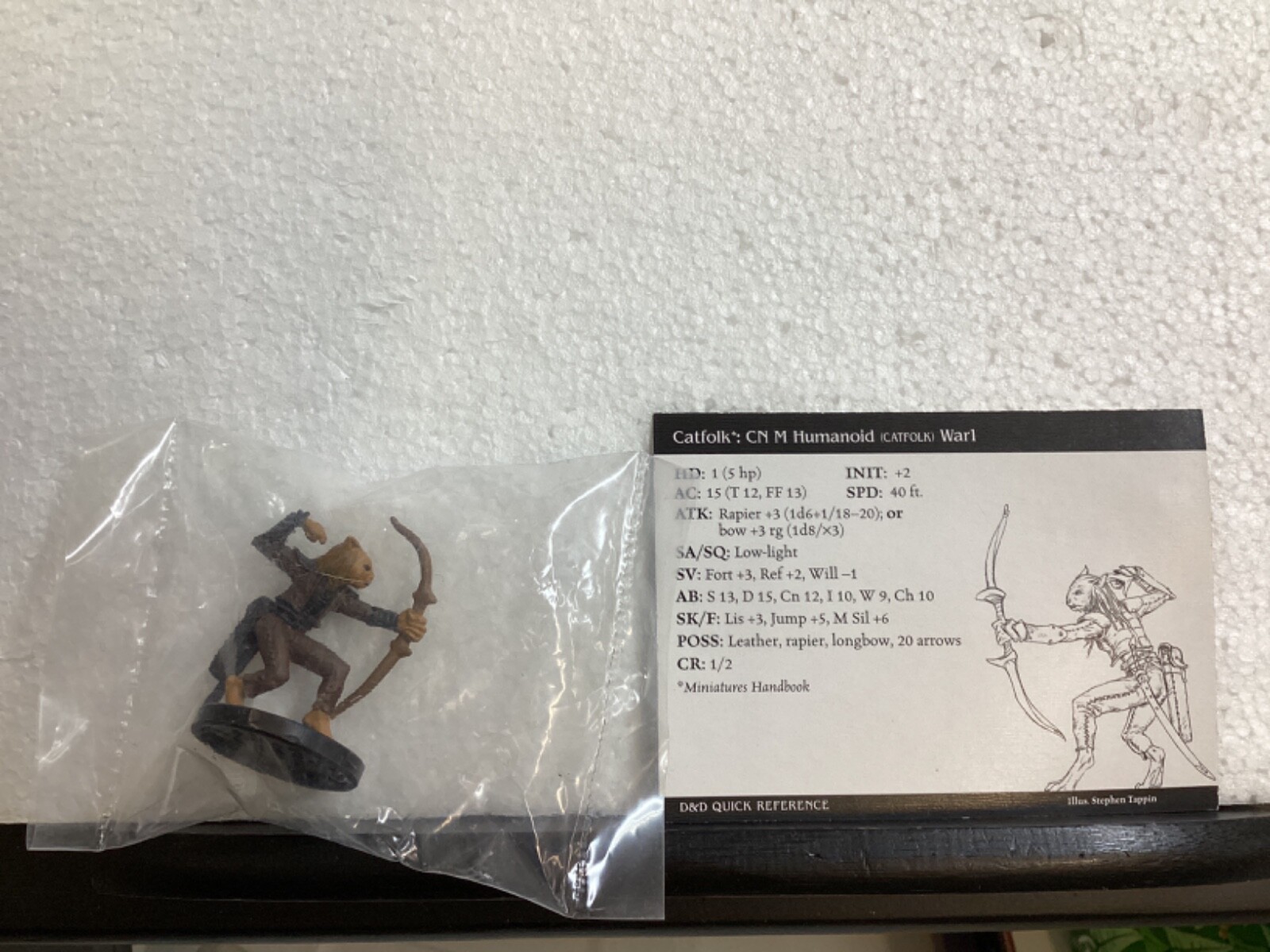 2004 WOTC D&D Dungeons & Dragons Figure - Catfolk 11/60 w/Card Sealed ...