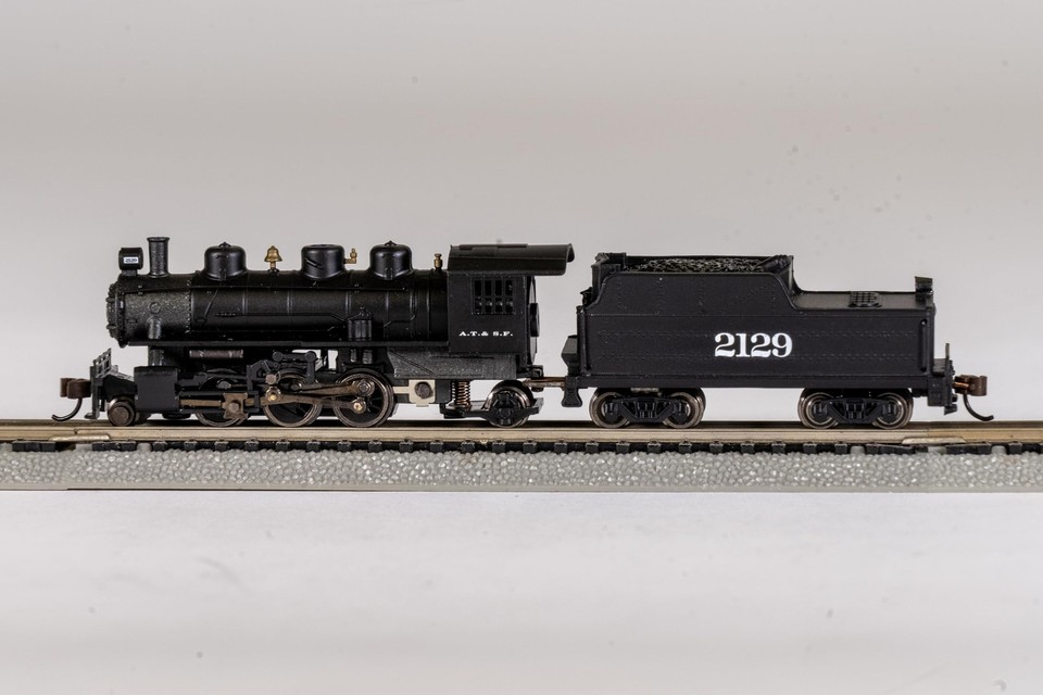 Prairie 2-6-2 Steam Locomotive & Tender - ATSF #2129 - N Scale | eBay