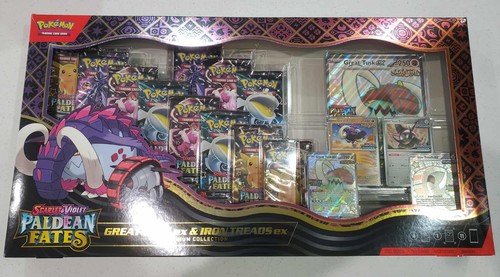 Pokemon Paldean Fates Great Tusk Iron Threads Ex Premium Collection ...
