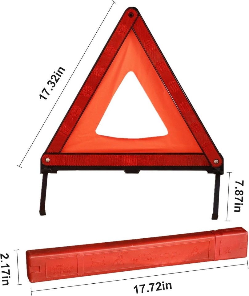 Warning Dot Approved Kit Triangle Emergency Reflective Sign Safety ...