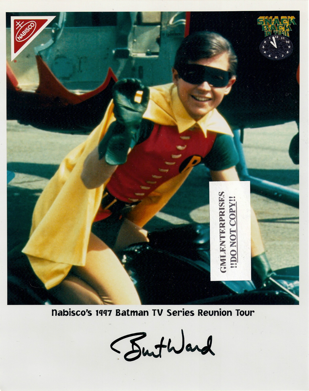 Burt Ward Hand SIGNED/AUTO COLOR 8X10 RARE Nabisco PHOTO BATMAN/ROBIN ...