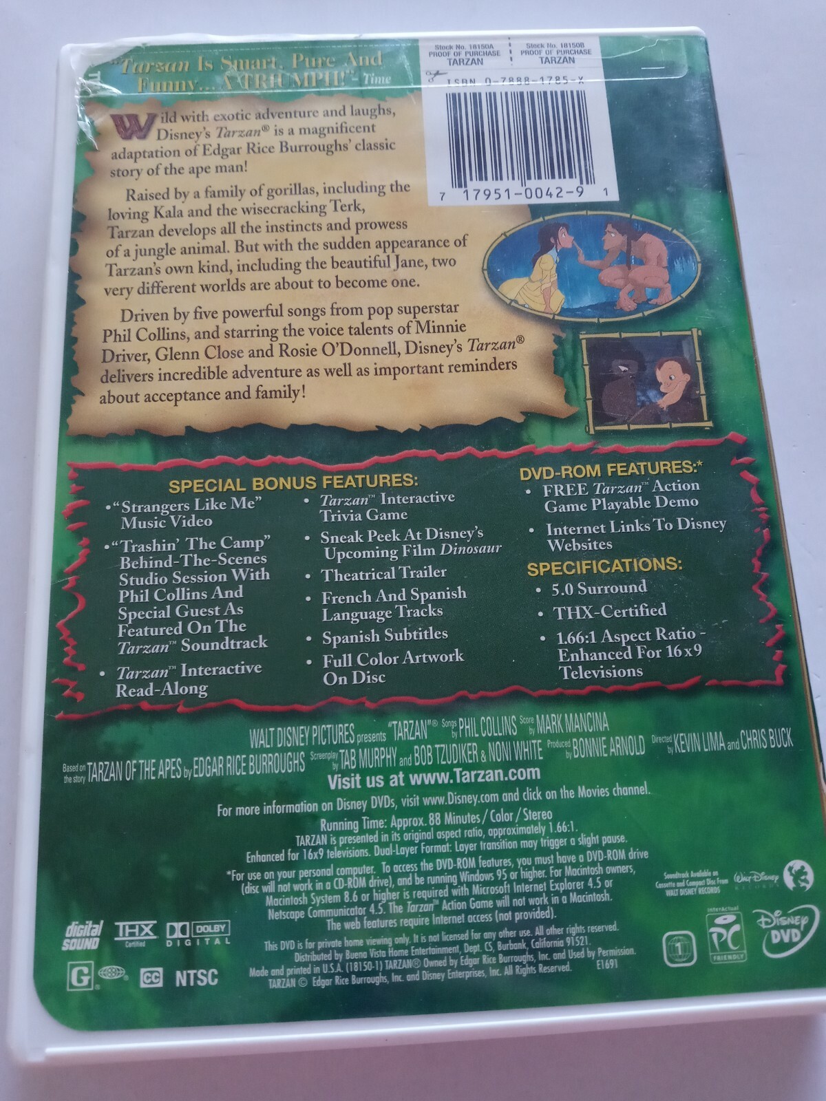 Tarzan (DVD, 2000) 717951004291| eBay