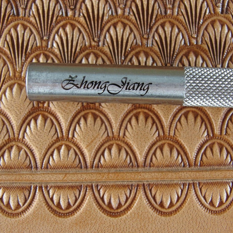 Crescent Shell Geometric Leather Stamping Tool, Stainless Steel Leather ...