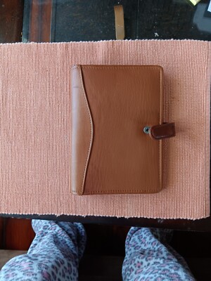brown leather secretary planner | eBay