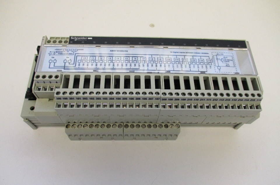 SCHNEIDER ELECTRIC 16 CHANNEL INPUT MODULE SOLID STATE 115VAC P/N ...