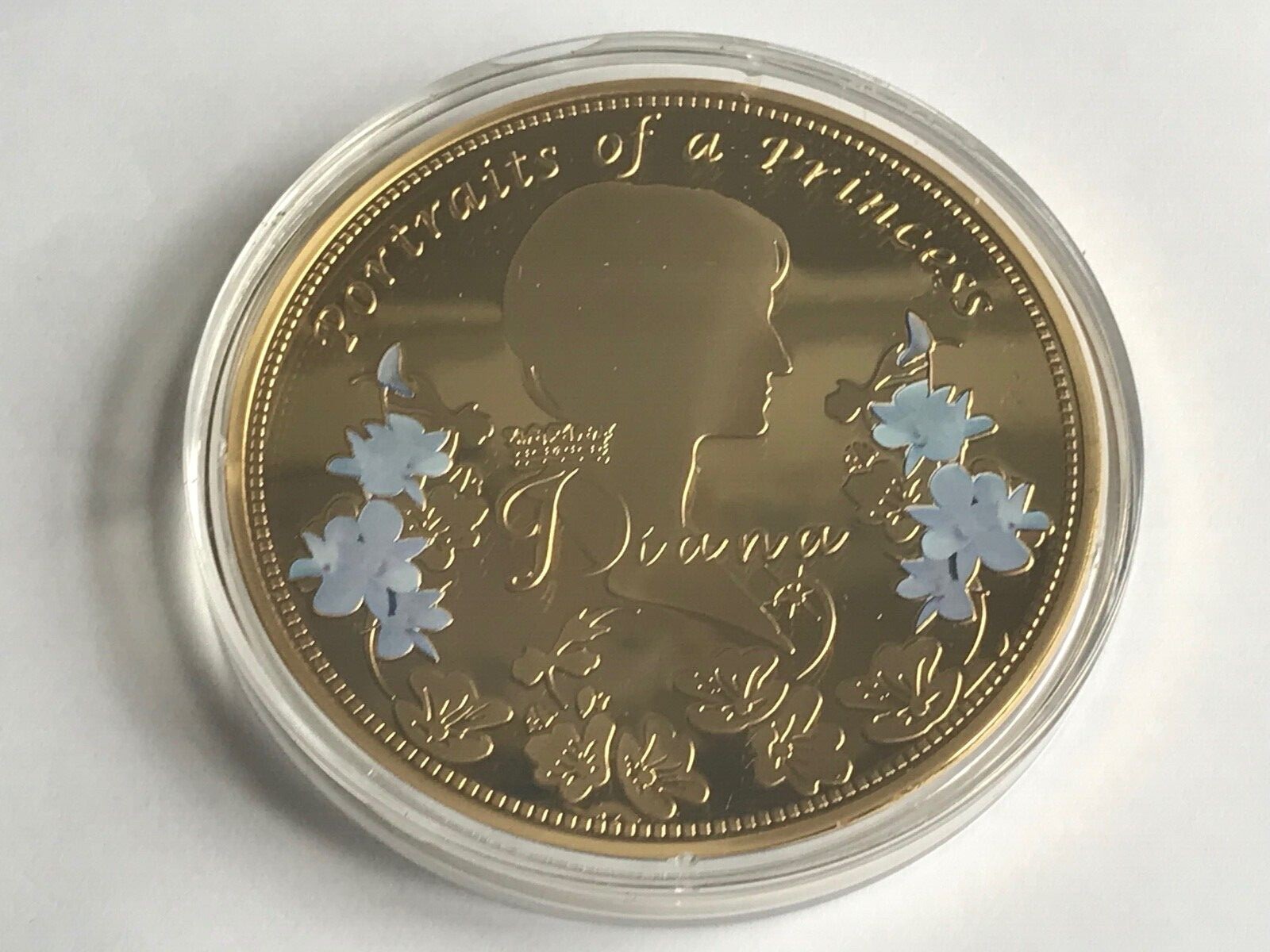 2013 DIANA PORTRAITS OF A PRINCESS 70mm GOLD PLATED PROOF COIN | eBay UK
