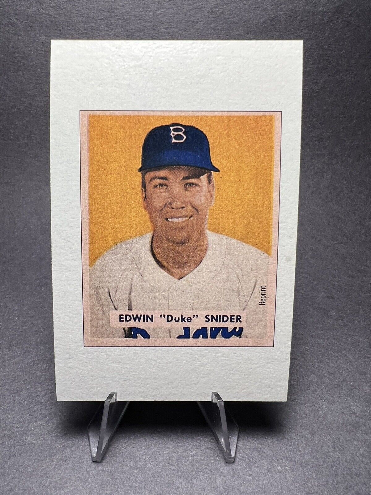 1989 Bowman Edwin Duke Snider 1949 Bowman REPRINT Dodgers | eBay