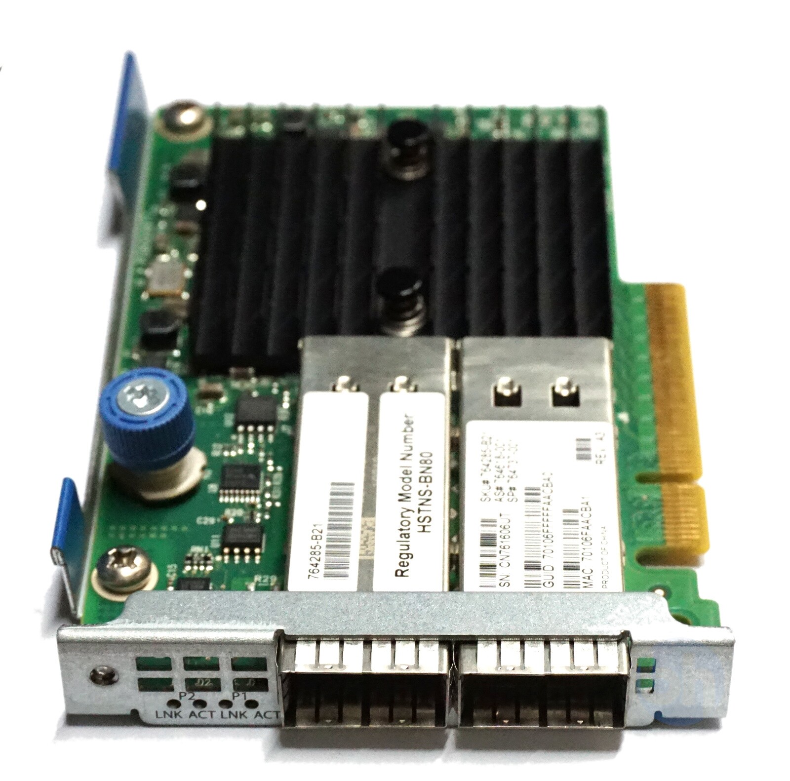 HP (764285-B21) FDR 544+FLR-QSFP Dual Port - 10/40Gb QSFP (764737-001 ...