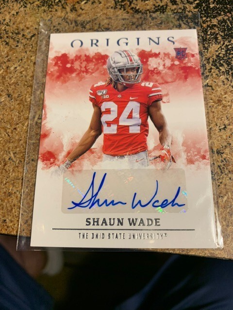 2021 PANINI CHRONICLES ORIGINS SHAUN WADE AUTOGRAPH OSU | eBay
