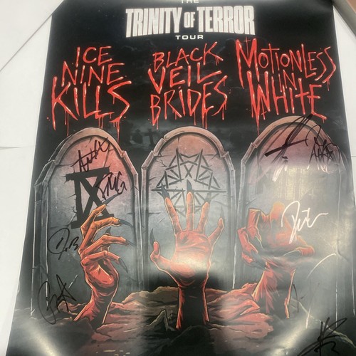 Trinity of Terror Tour 2022 Poster SIGNED I E Nine Kills And Motionless ...