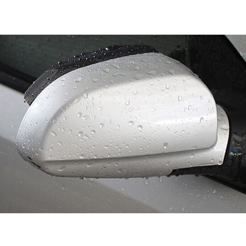Universal 2x Car Rear View Side Mirror Rain Board Eyebrow Guard Sun ...