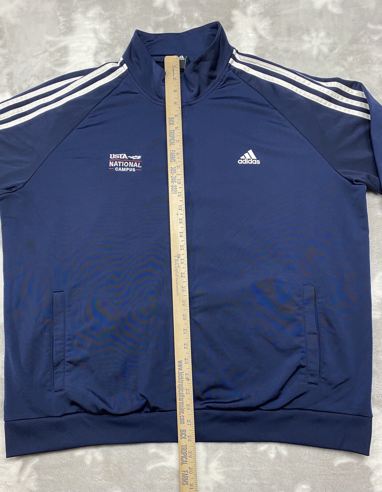 ADIDAS Tennis USTA National Campus Jacket Navy Blue M… - Gem