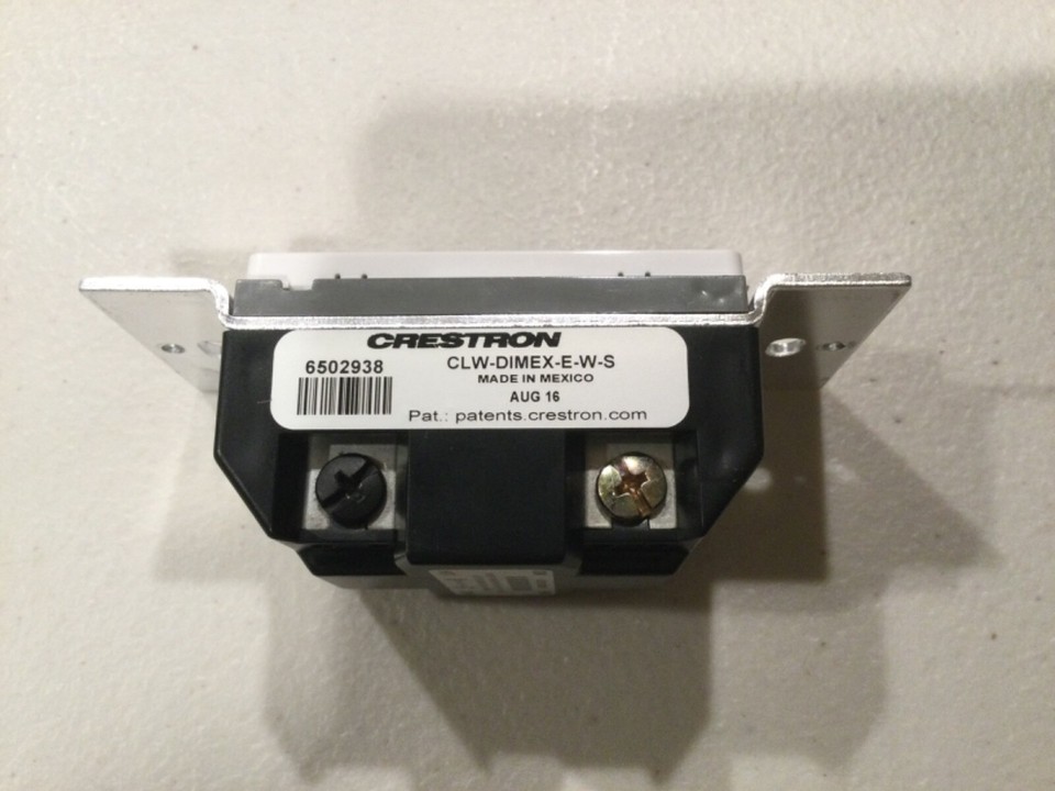 3 Button CRESTRON CLW-DIMEX-E-W-S Cameo Express Wireless In-Wall Dimmer ...