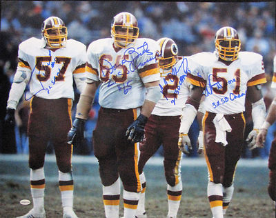 Dave Butz Monte Coleman Rich Milot Neal Olkewicz Signed 16x20 ...