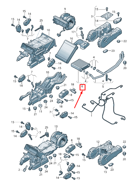 AUDI A8 4H HVAC HEATER CORE 4H0898037B GENUINE for sale online | eBay